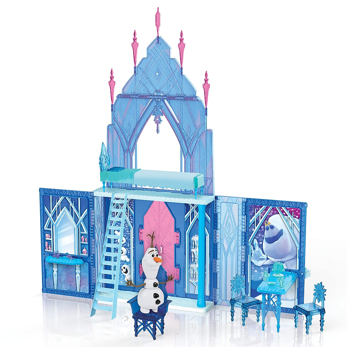 Disney Frozen 2 Elsa's Fold and Go Ice Palace, Castle Playset, Toy for Kids Ages 3 and Up