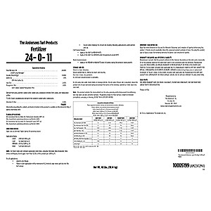 The Andersons Professional 24-0-11 2% Iron Deep Green Fertilizer with NS-54 Nitrogen 40 lb Bag 10,000 sq ft