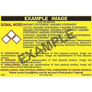 Sodium Bisulfate GHS Label - 2" x 3" (Pack of 25)