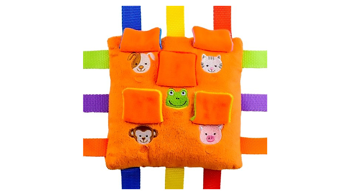Bizzy Square Buckle Toy: Enhance Motor Skills & Problem Solving