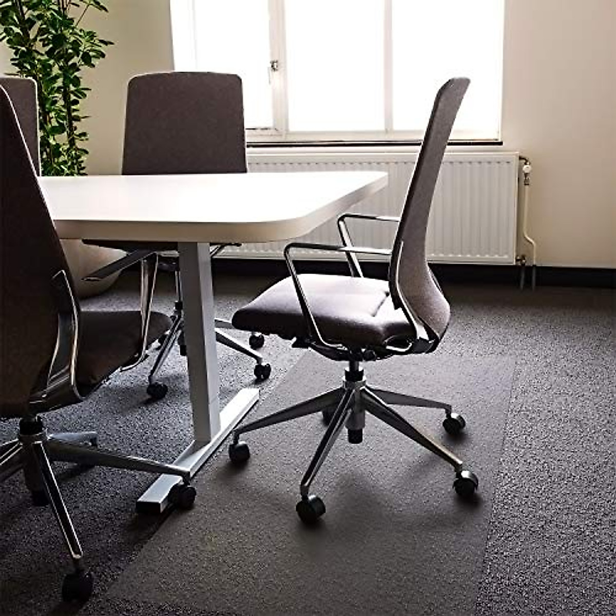 Floortex Polycarbonate XXL Office Mat 60" x 79" for All Pile Carpets