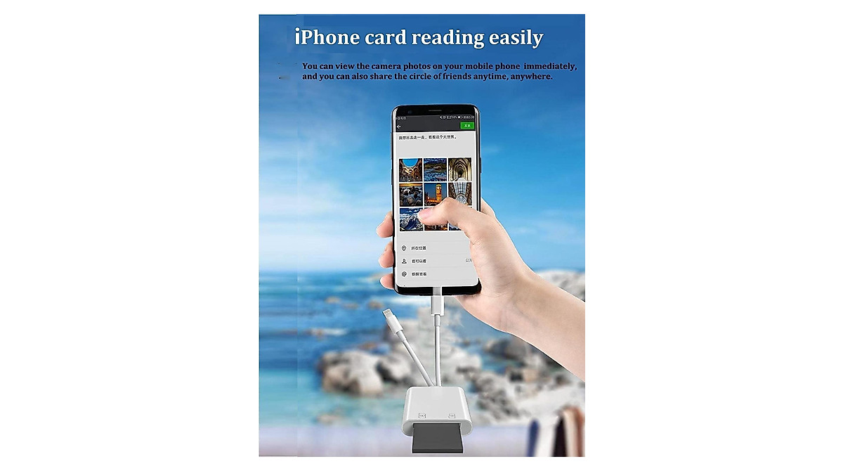 iPhone & Android MFi Certified Card Reader with Dual Slot | Fast Transfer