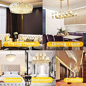 Tupolife G9 LED Bulb Dimmable 4.5W Chandelier Light Bulbs (50W Halogen Equivalent), Warm White 3000K 550LM G9 Bi Pin Base Lamp, Pack of 5