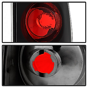 ACANII - For 1997-2003 Ford F150 99-07 F250 F350 F450 Superduty Black Housing Tail Lights Brake Lamps Pair Left+Right
