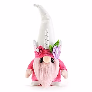 Hug Feel The Love - Unicorn Gnome - Skye, Plush Gnome Decor, Swedish Gnome Ornament Tomte, Pocket Pal Gnomie Gift Figurine, 9 Inch Plush Doll