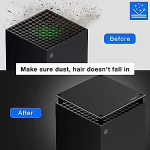 Dust Cover for Xbox Series X, Dust Filter Aluminum Top Cover for Series X Roof Metal Dust Proof Filter