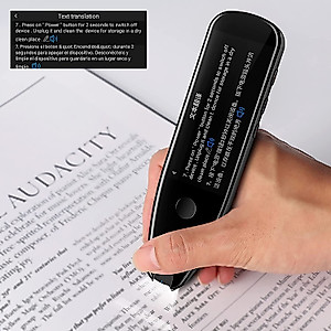 Translation Scanning Pen, Speech & Scan to Text, OCR Pen Scanner and Reader, 112 Language Digital Reader Pen Voice Language Translator Device, Speech and Scan to Translate