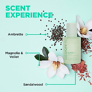 GLOSS.ME Hair Serum by DESIGNME | Anti Frizz Hair Serum for Women | Argan Hair Serum Adds Shine, Smoothness, & Hydration | Paraben & Sulfate Free Straight, Wavy, Coily, or Curly Hair Serum, (2.5 Oz)