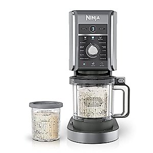 Ninja CREAMi Deluxe 11-in-1 Ice Cream and Frozen Treat Maker for Ice Cream, Sorbet, Frozen Drinks & More, with (2) XL Family Size Pint Containers, NC501C (Canadian Version)