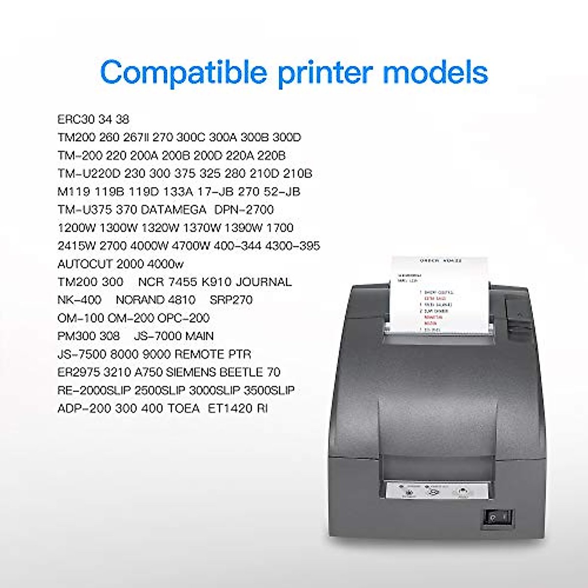 LxTek 30 Pack Compatible Ribbon Replacement for ERC-30, ERC 30 34 38 B/R Used with Epson ERC30 ERC34 ERC38 NK506 Printer (Black and Red) Tray