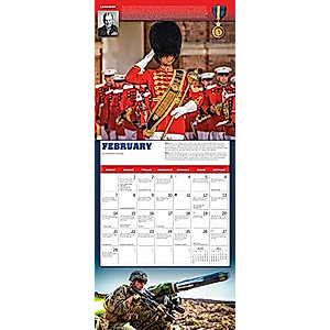 Marines Wall Calendar 2021, Monthly January-December 12'' x 14"
