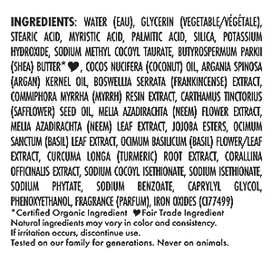 SheaMoisture Raw Fair Trade Shea Butter Moisturizing Exfoliating Crème Body Scrub for Dull Skin 11.3 oz