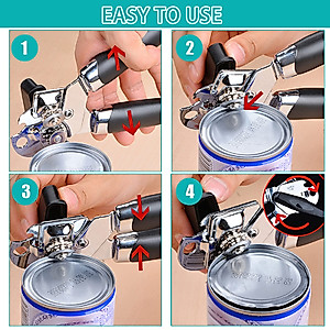 Can Opener Manual, Can Opener Smooth Edge Heavy Duty Can Opener Save Time And Effort For Seniors With Arthritis Hands
