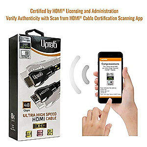 Certified HDMI 2.1 8K Ultra High Speed Cable 8K 60Hz HDR 48Gbps eARC VRR Compatible with Dolby Atmos/Vision Playstation 5/PS5 Xbox Series X RTX 3090 Apple TV 4K Roku Fire Sony LG TV (6.5FT/2M)
