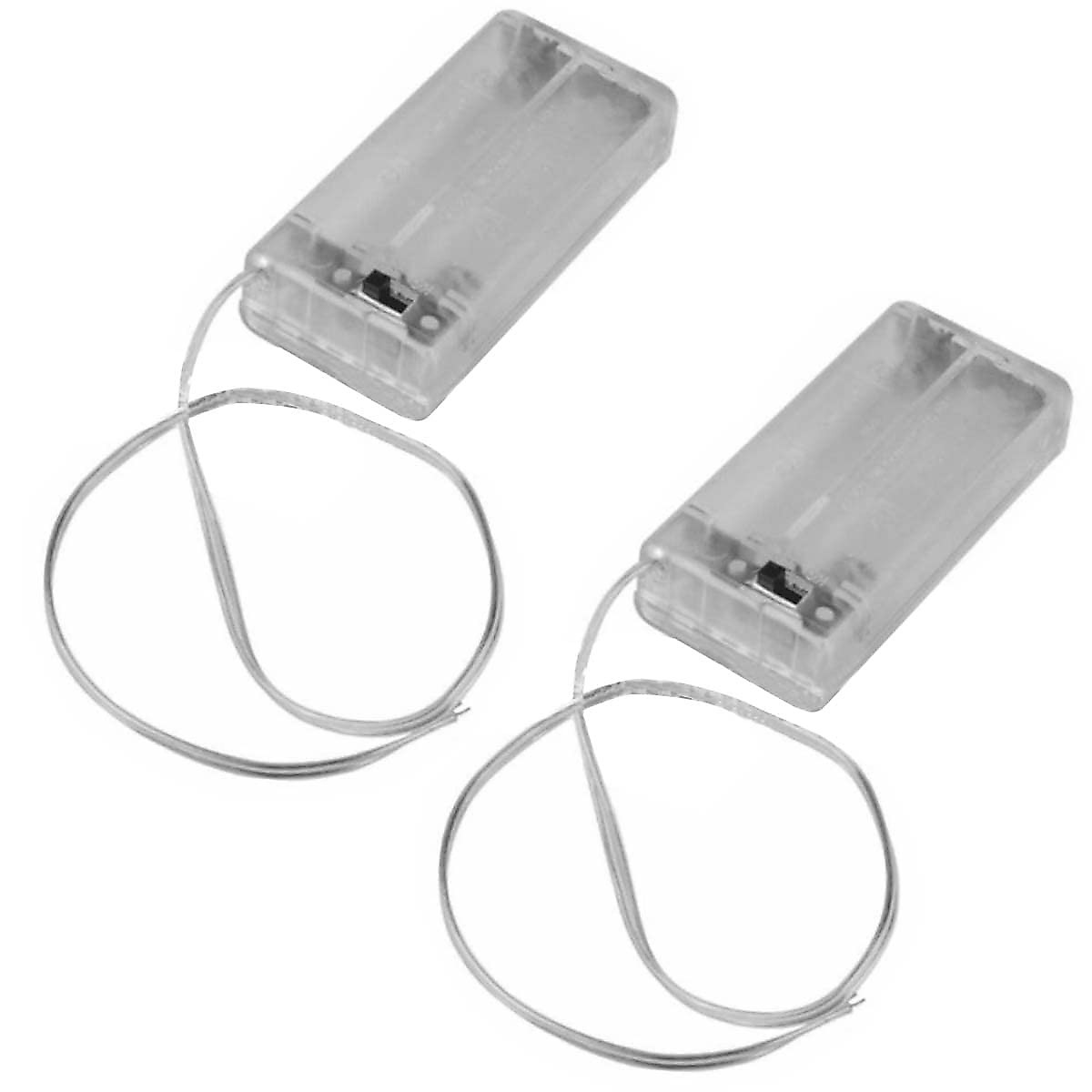 AIMPGSTL 2 AA Battery Holder with Switch, 4PCS 4.5V Battery Holder with Switch, 2X 1.5V AA Battery Holder and Switch