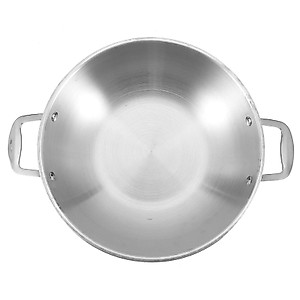 Steamer Pot for Cooking, Stainless Steel Pot Non‑Stick Pot Kitchen Cookware for Cooking Hotpot Soup（11.8 x 3.7inch）