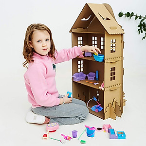 18 Pieces Dollhouse Cleaning Supplies Mini Cleaning Toys Miniature Mop Dustpan Bucket Brush Mini Cleaning Tools Pretend Play Dollhouse Furniture Garden Accessories Toys for Dolls