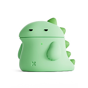 ELETIUO Case Compatible with Apple Airpods 1st&2nd Generation, Unique Soft Silicone Skin Charging Case Cartoon Cute Dinosaur Design Protective Cover for Girls Kids and Women Men,Green