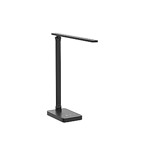 Lepro LED Desk Lamp with USB Charging Port Dimmable Home Office Touch Control Reading Table Lamp,3 Color Modes with 5 Brightness Level,College Dorm Room Essentials, Eye Caring, Sewing, Crafting, Black