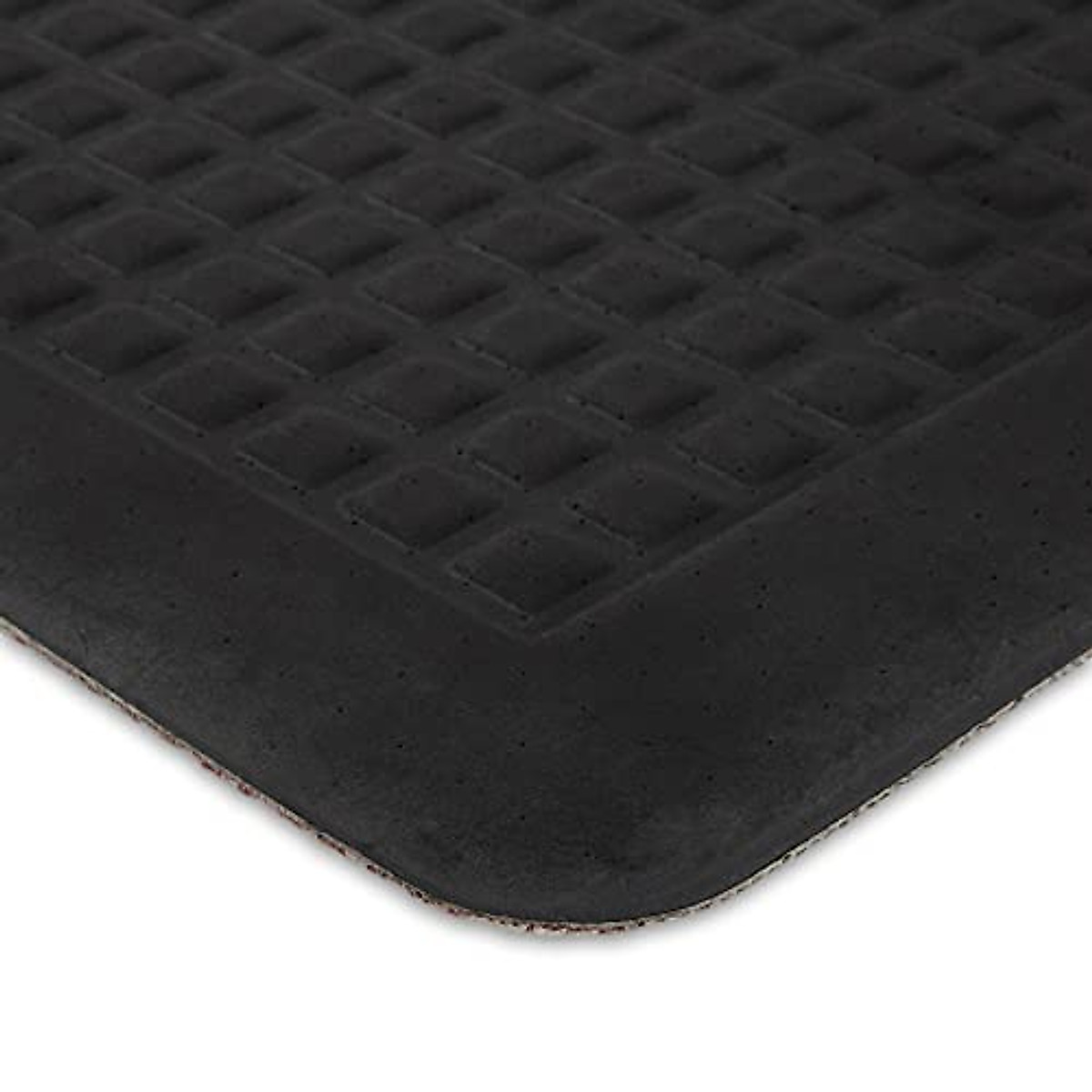 Martha Stewart Aloha Modern Pineapple Anti-Fatigue Air-Infused Kitchen Mat, Coffee Brown, 19.6"x32"