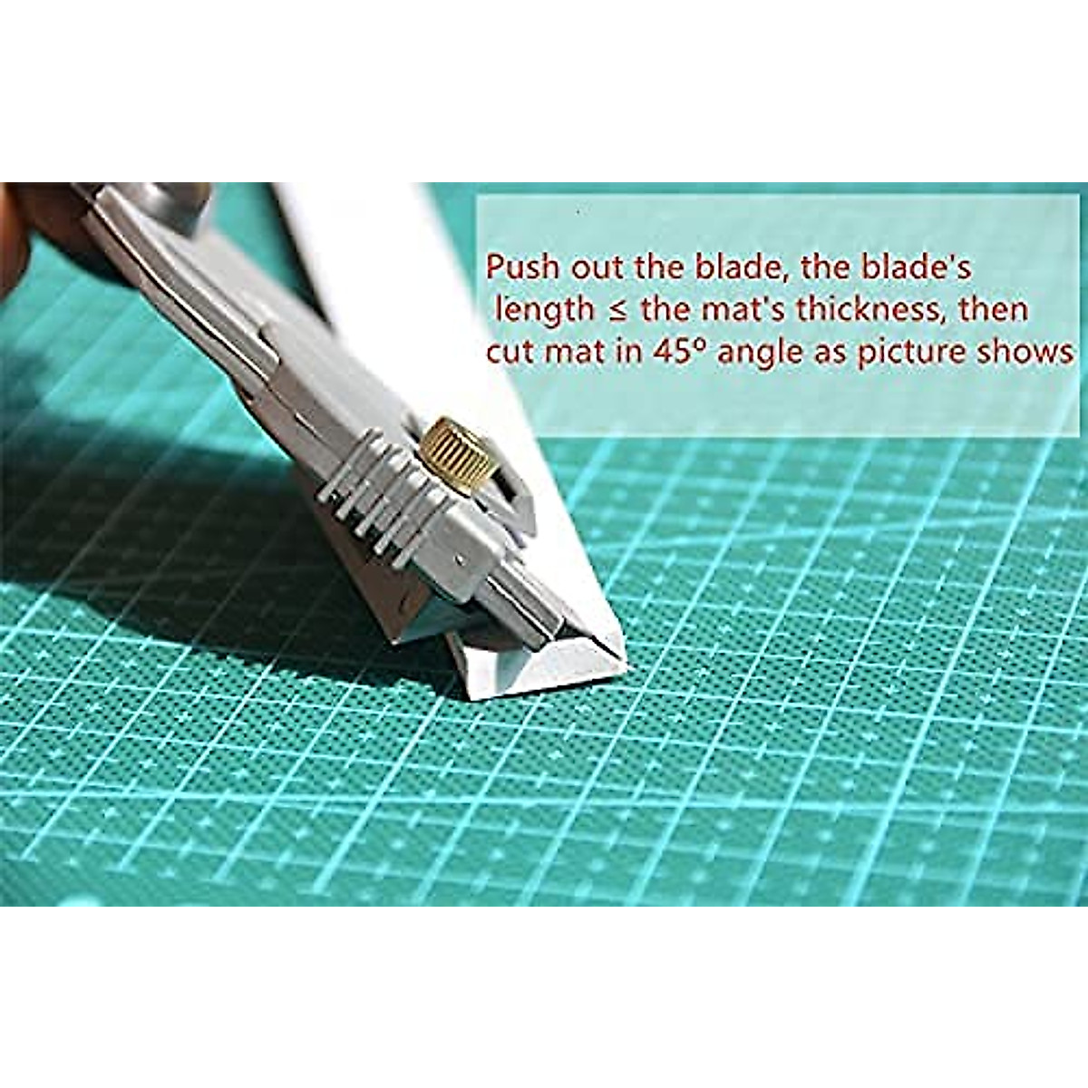 Raih 45&90° Angle Easy Mat Cutter with 6 Spare Blades Card Foam Mat Board Cutting