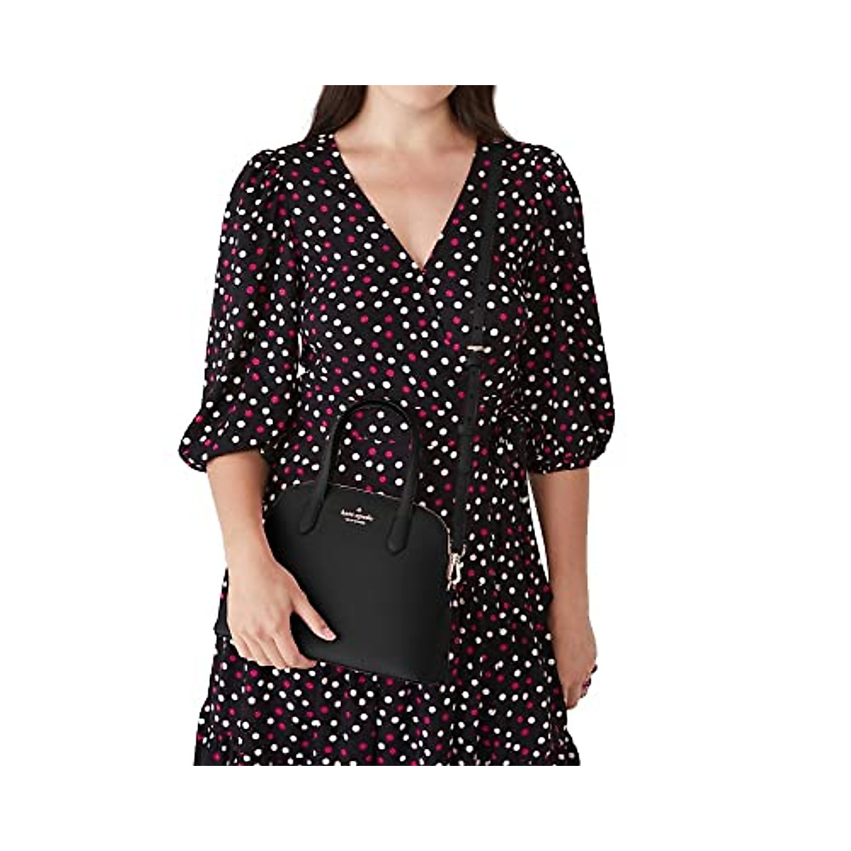 kate spade handbag for women Schuyler Medium Dome Satchel, Black