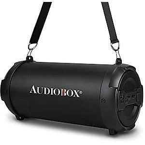Audiobox Subzooka Boombox Portable Bluetooth Speaker Deep Bass with Radio, FM, USB, AUX, 3" Woofers (Black)
