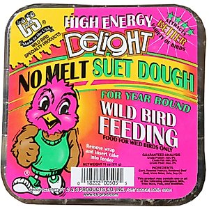 C&S High Energy Delight No Melt Suet Dough 11 Ounces, 12 Pack