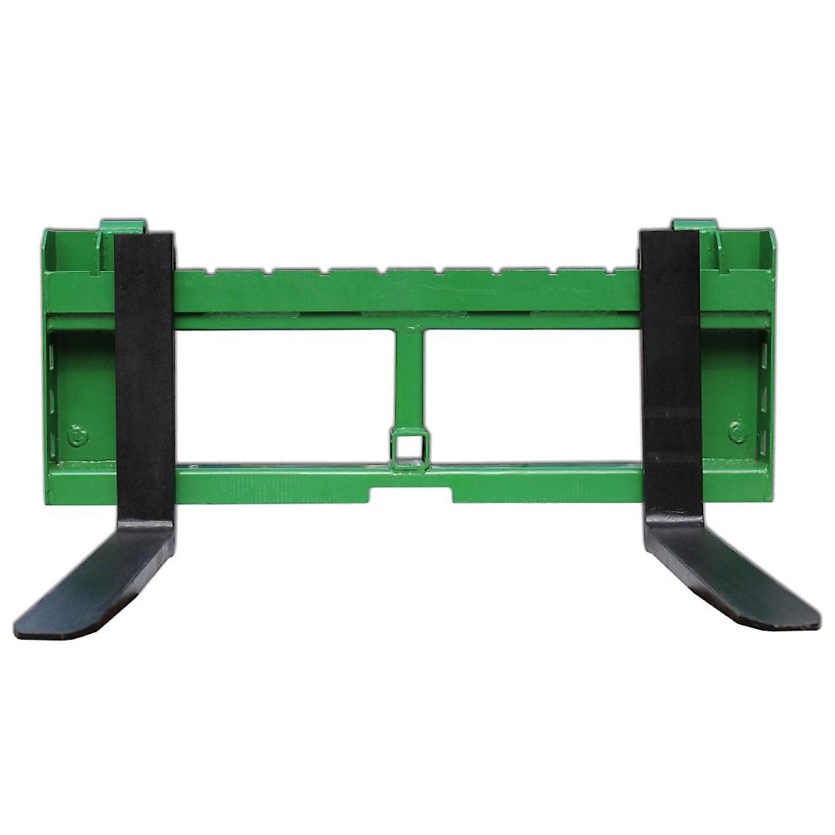 Titan Attachments Pallet Fork Attachment, 48â€ Fork Blades, Rated 3,000 LB, Receiver Hitch, Fits John Deere Loaders