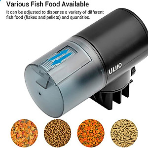 Automatic Fish Feeder for Fish Tank Timer Feeder for Vacation and Weekend Programmable Electric Fish Feeds Fish Food Dispenser for Aquarium Tank