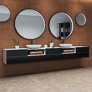 Fixwal 17.3" x 335" Contact Paper Peel and Stick, Wallpaper Paper for Cabinets, PVC Self Adhesive and Removable Wallpaper for Desk Drawer Shelf Liner Wall Kitchen Furniture, Black