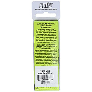 Rapala X-Rap 08 Fishing lure, 3.125-Inch, Moss Back Shiner