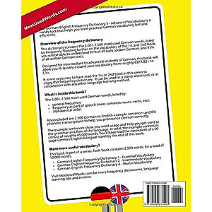 German Frequency Dictionary - Advanced Vocabulary: 5001-7500 Most Common German Words (Learn German with the German Frequency Dictionaries)