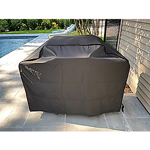 Mightify Grill Cover 55-Inch, Heavy Duty Waterproof Gas Grill Cover, Outdoor Fade & UV Resistant Barbecue Cover, All Weather Protection BBQ Grill Cover for Weber, Brinkmann, Char Broil Grills, etc