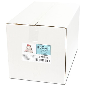 Boardwalk 503WHCT Super Loop Wet Mop Head, Cotton/Synthetic, Large Size, White, 12/Carton
