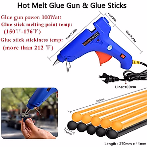 GLISTON Car Dent Remover Tool, Paintless Dent Repair Kit, Pro Slide Hammer Tools with 16pcs Thickened Black Tabs for DIY Automobile Body Dent Removal