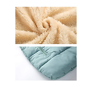 EsTong Baby Sleeping Bag Newborn Hooded Pram Bag Girls Boys Snowsuit Bunting Green L