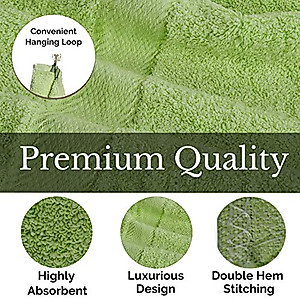 Cozy Homery Egyptian Cotton Wash Cloths for Bathroom | 13x13’’ Ultra Soft Face - Body Washcloths for Kids & Adults | 650 GSM Hotel Spa Quality Wash Cloth Towel Set | 12-Pack