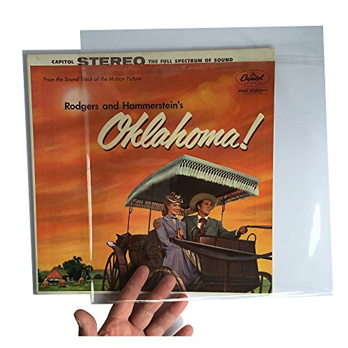 Premium Record Sleeves for Your 12" Record Covers. (100) Crystal Clear No Haze Outer Record Sleeves with Resealable Flap for Complete Protection of Your Album Covers