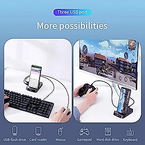 WPYYI 7 in 1 USB Type C Hub Docking Station USB-C to HDMI USB 3.0 HUB SD TF Card PD Adapter