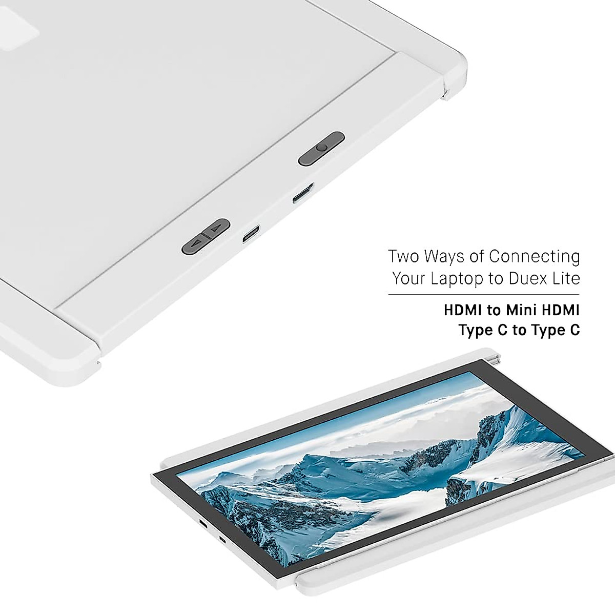 Mobile Pixels DUEX Lite 12.5" 16:9 Full HD Portable Laptop LCD Monitor, Cool White