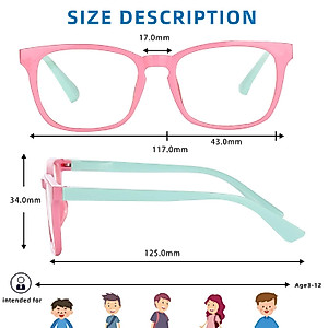 CHEERS DEVICES Blue Light Glasses for Kids Boys Girls Teens - 3 Pack Computer Glasses with Unbreakable Frame and Anti-Glare - blue light glasses for teen girls, lentes de sol para niños (Age 3-8)