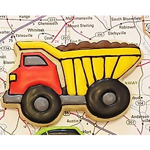 Construction Cookie Cutters 3-Pc. Set Made in USA by Ann Clark, Bulldozer, Dump Truck, Tractor