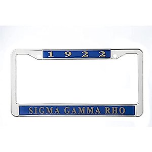 Sigma Gamma Rho Sorority New Metal License Frame, Black