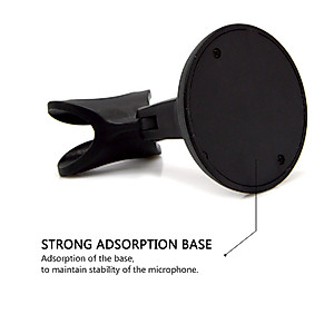 AKOAK Adjustable Portable Desktop Table Microphone Mic Stand Holder with Mic Clip for Computer Conference Studios Microphone,Podcasts, Online Chat, Lectures, and More