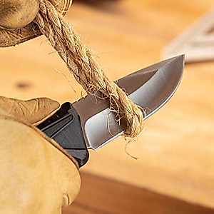 Smith's 51243 EdgeWork-Site Fixed Blade Knife, Black