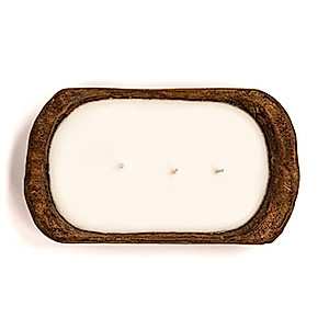 Red Barn Candle Company | Dough Bowl Candles | All-Natural Soy Wax & Scented Candle | Essential Oil Infused | Odor Eliminating + Relaxing | Farmhouse Décor (Vanilla Latte, 3-Wick)