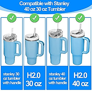 QWASZXTT 2.0 Spill Stopper Compatible with Stanley 40 oz Tumbler with Handle | 30 oz, Leak Stopper meanwhile also Compatible with Stanley Quencher H2.0 FlowState Tumbler 40 oz | 30 oz (2 Pack)
