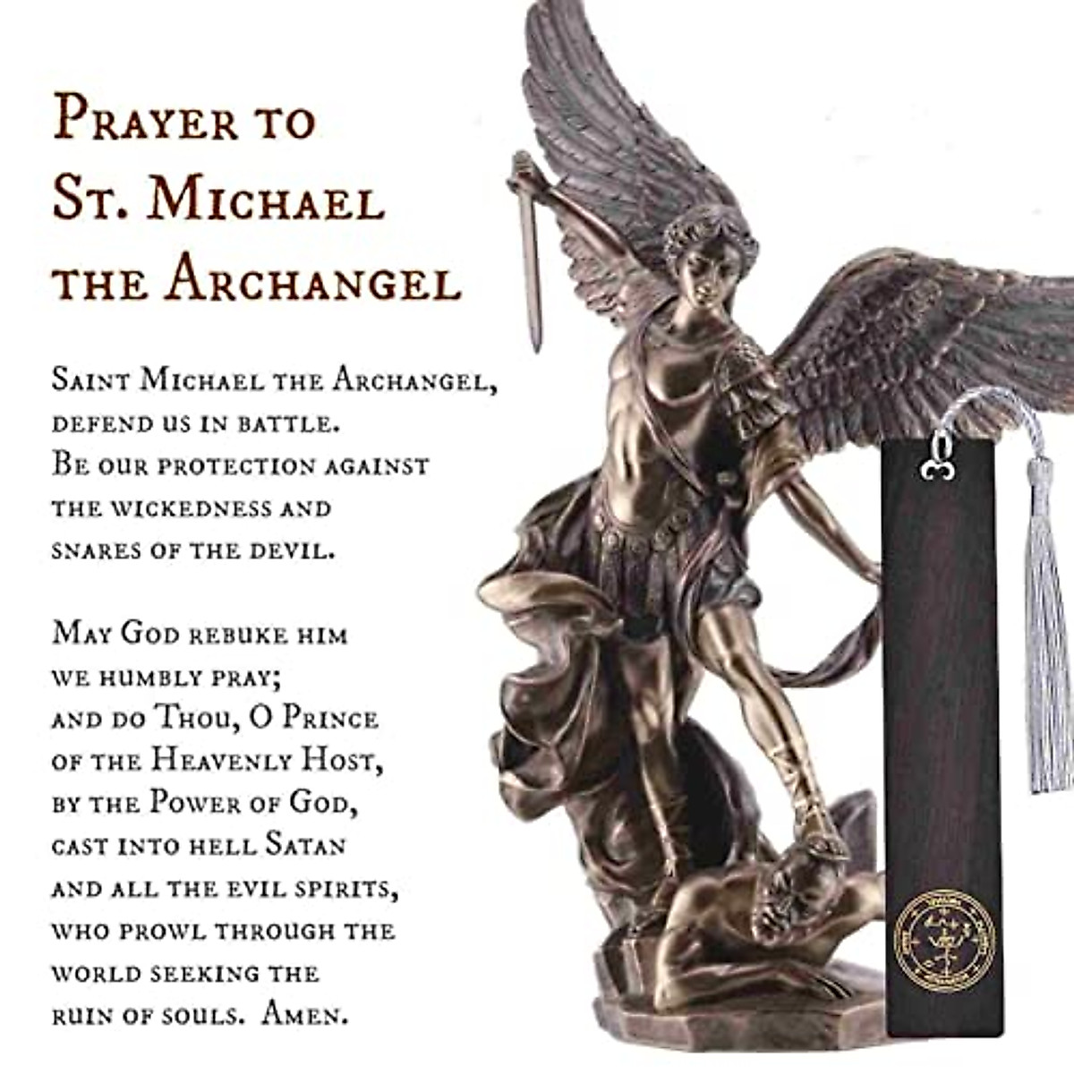 Saint Michael Bookmark | Wooden Carving Bookmarks | St Michael Book Markers | Archangel Michael Book Marks | Wood Bookmark | Graduation Gifts, Best Friend Gifts