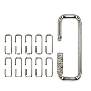 Lucky Line 2” Rectangular Key Ring with Turn Twist Sleeve Closure
